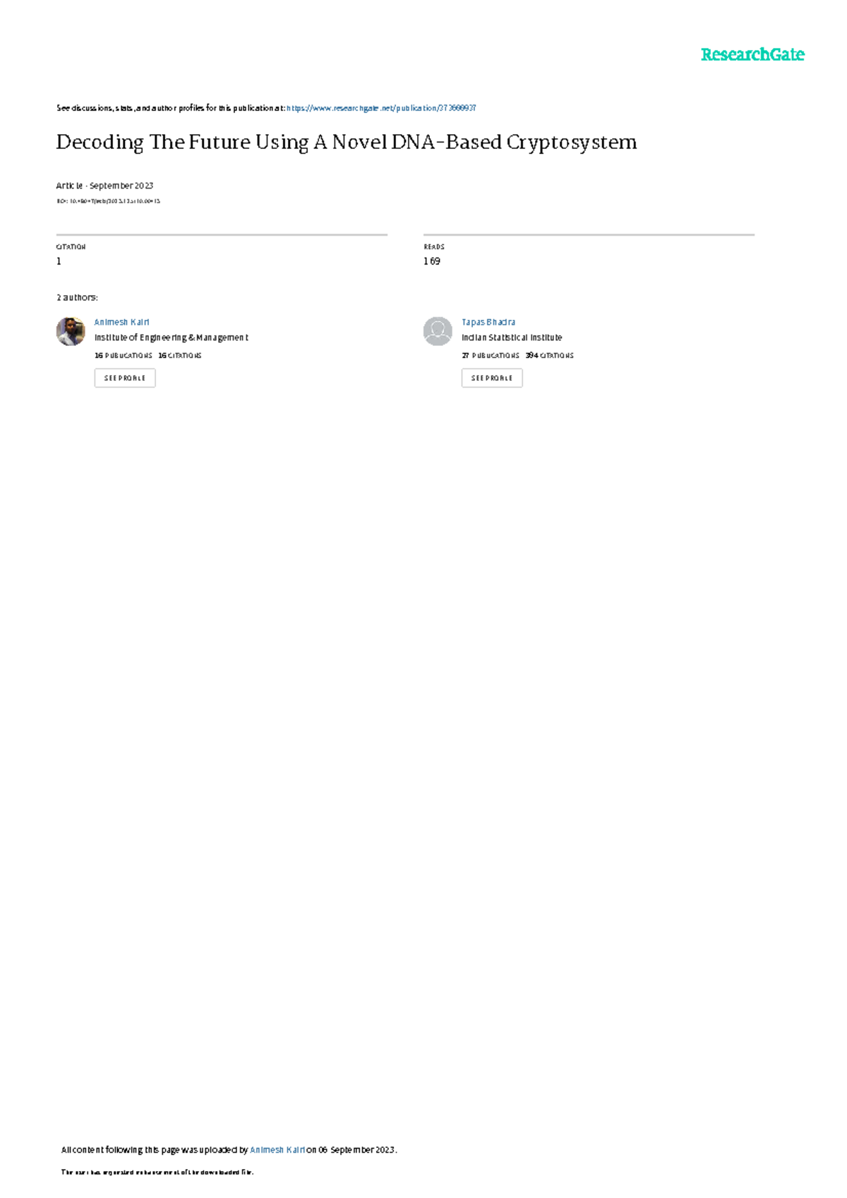 Decoding The Future Using ANovel DNA-Based Cryptosystem - See ...