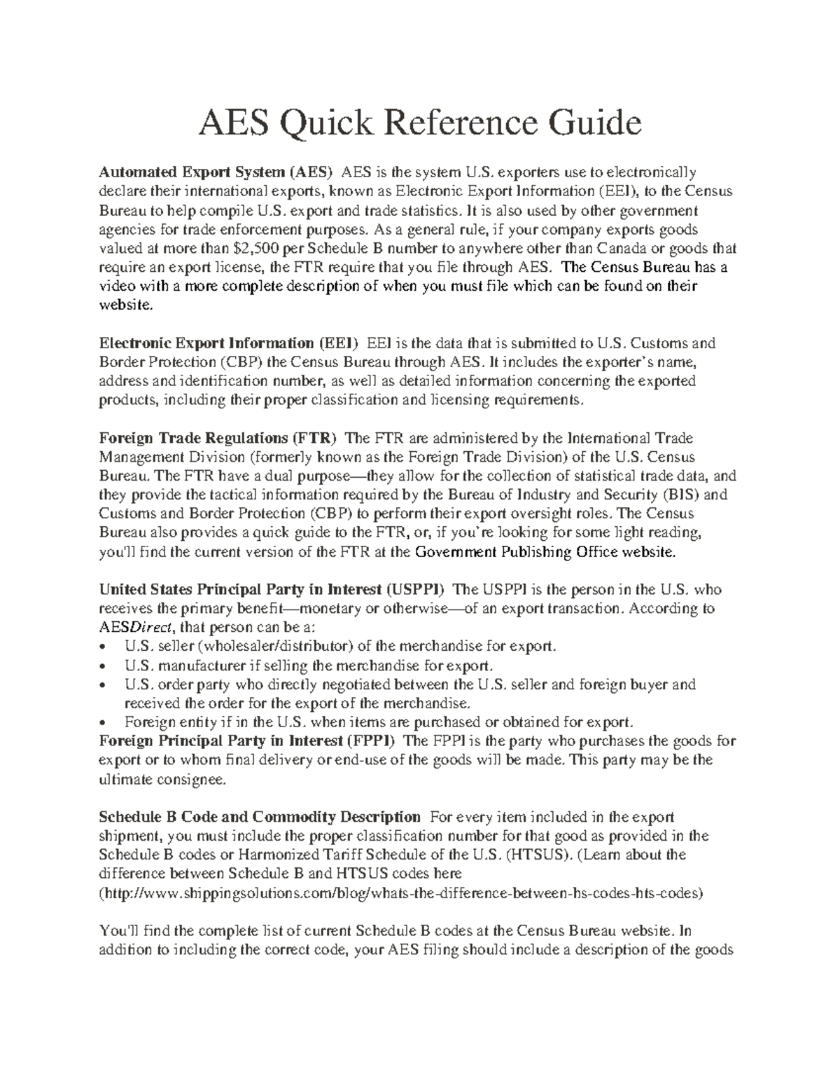 AES Key Words Document - ECONOMICS - AES Quick Reference Guide ...