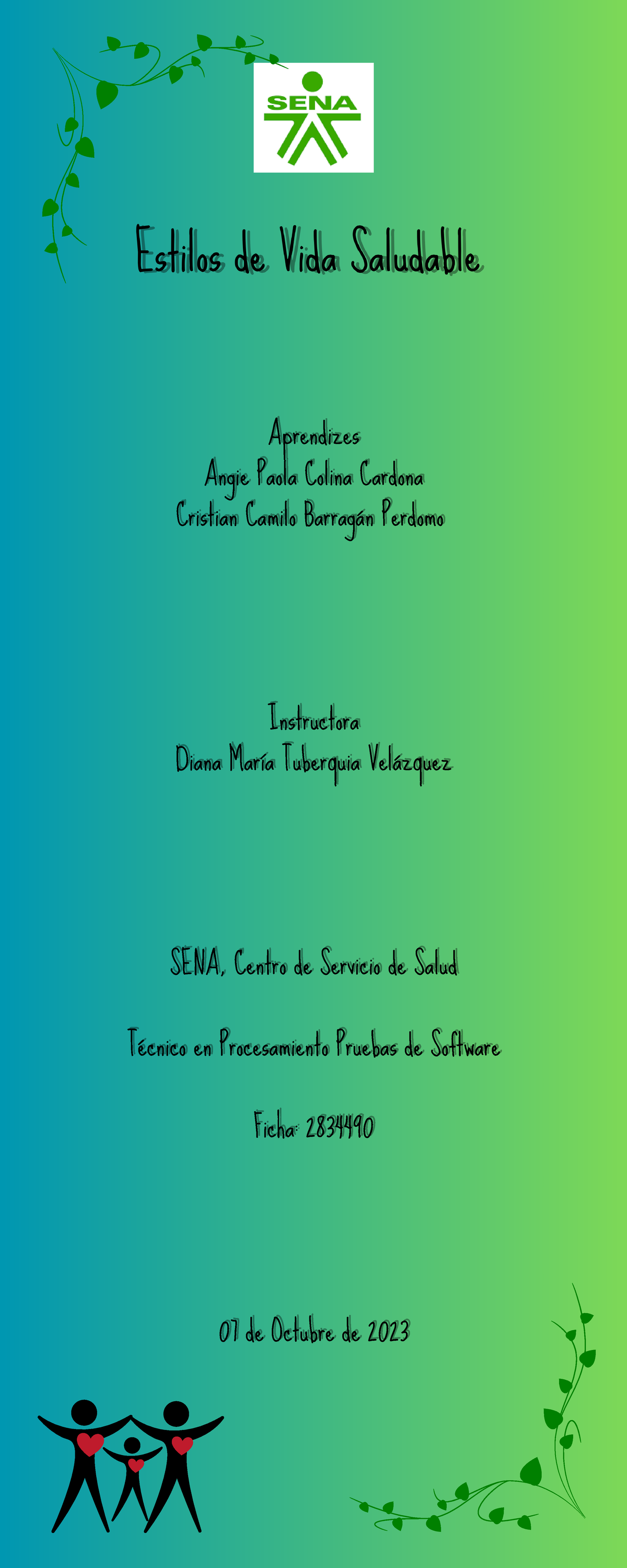 Hábitos de vida saludable, Angie Colina y Cristian Barragán 20240316 ...