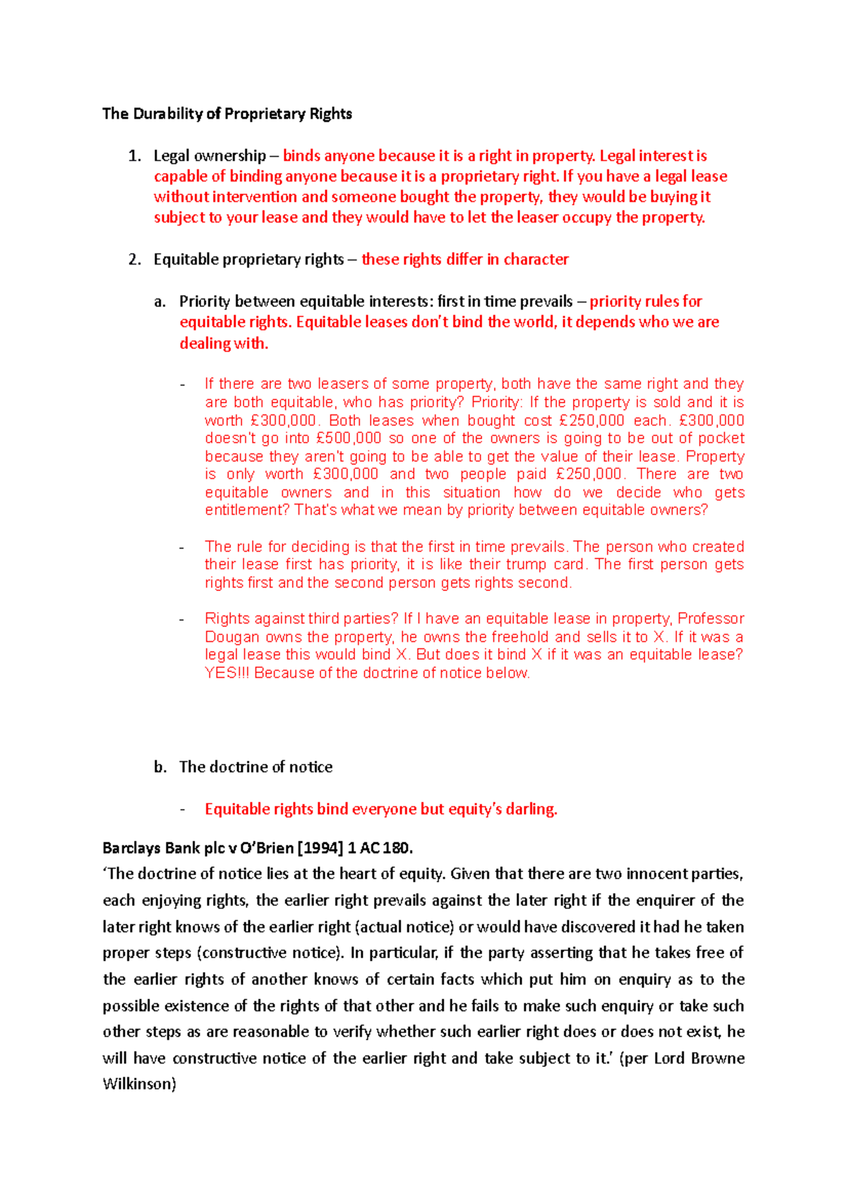 The Durability of Proprietary Rights - The Durability of Proprietary ...