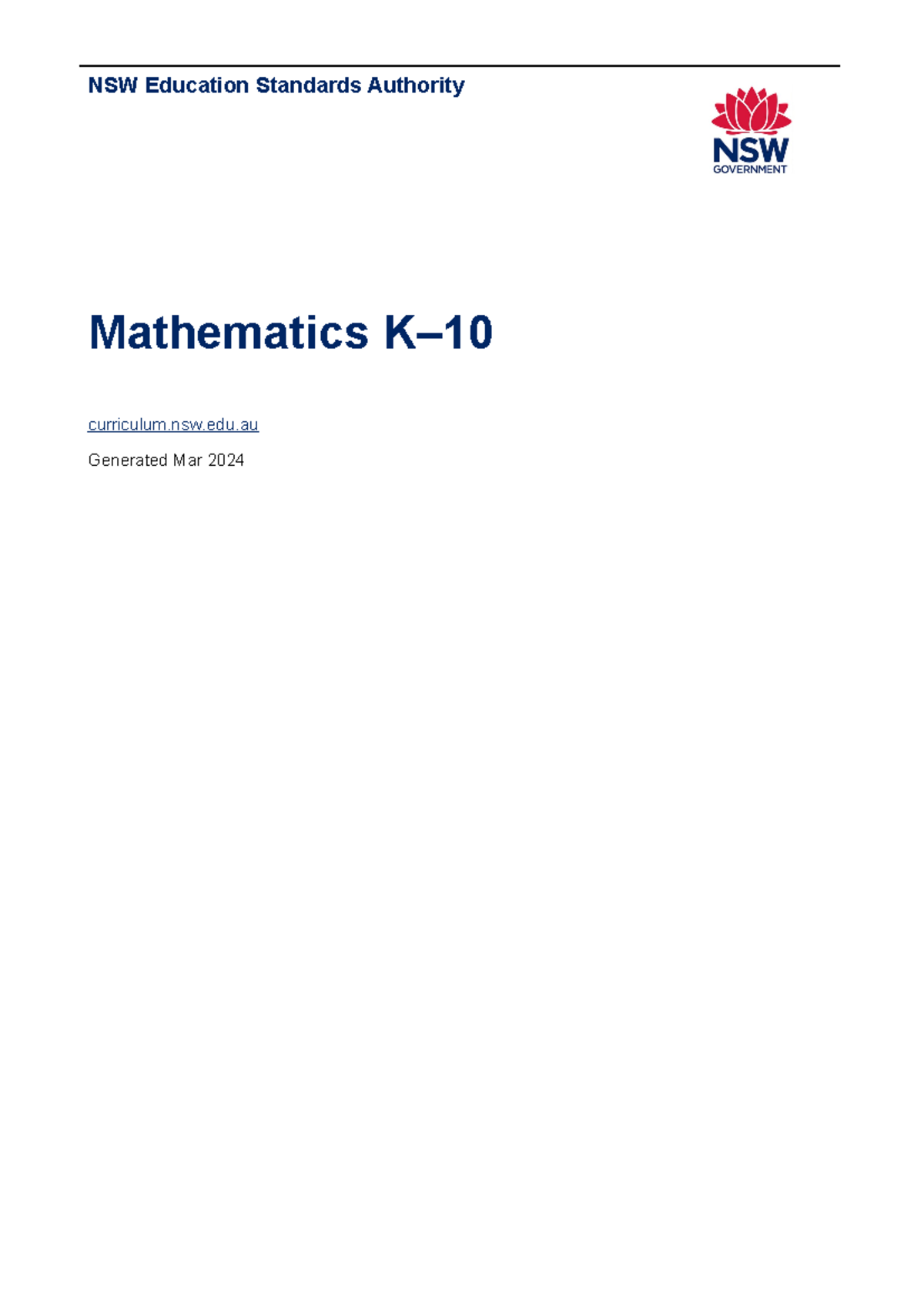 NESA - mathematics k 10 2022 (S3) - NSW Education Standards Authority ...