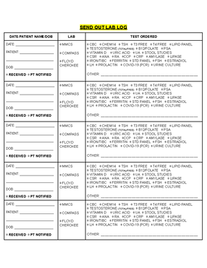 Lab Results Call Back Form - LAB RESULTS/CALL BACK FORM FOLLOW UP ...