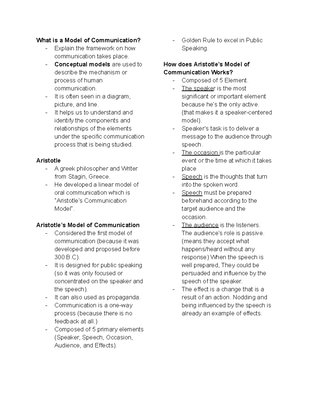 STEM_PURPOSIVE COMMUNICATION - What is a Model of Communication ...