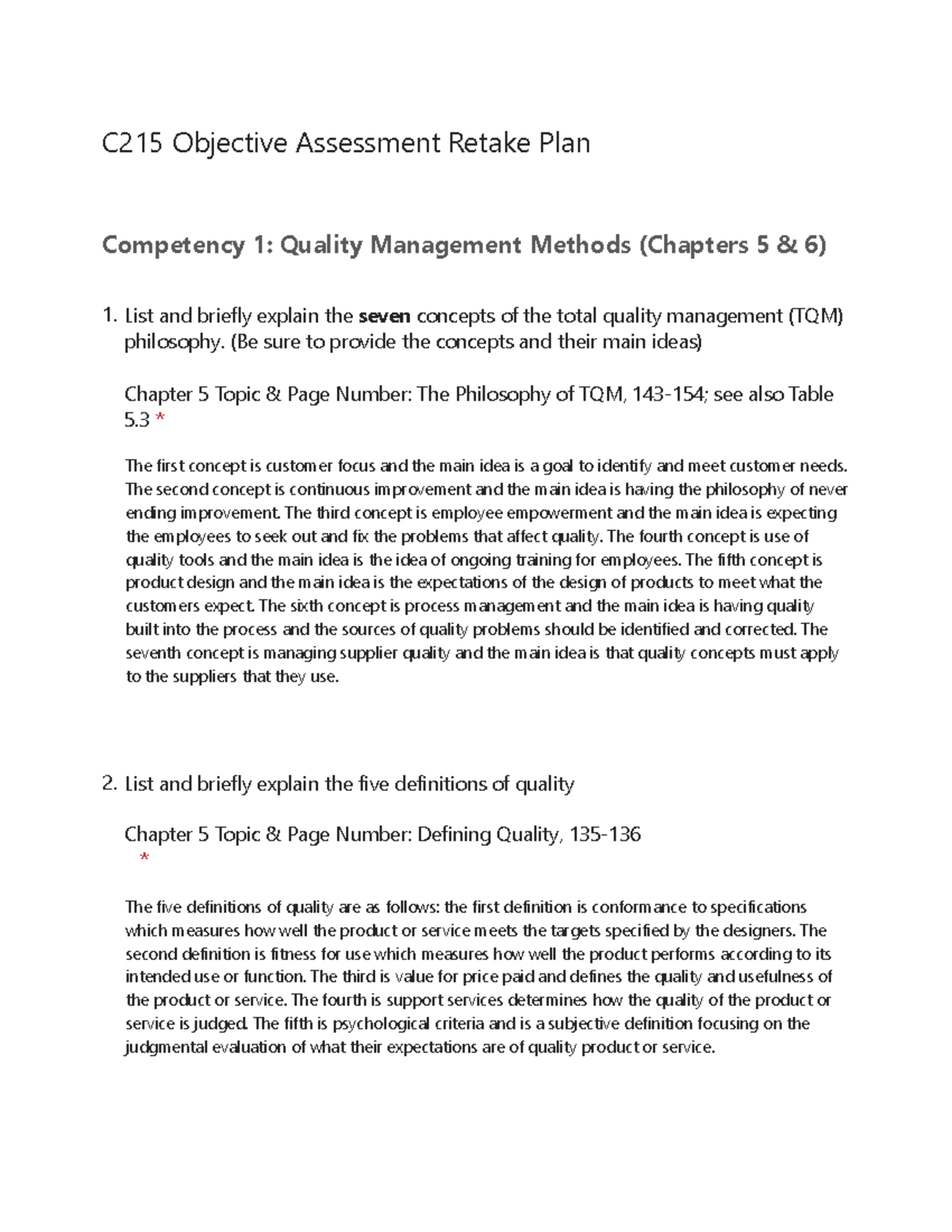 C215 Objective Assessment Retake Plan - C215 Objective Assessment ...
