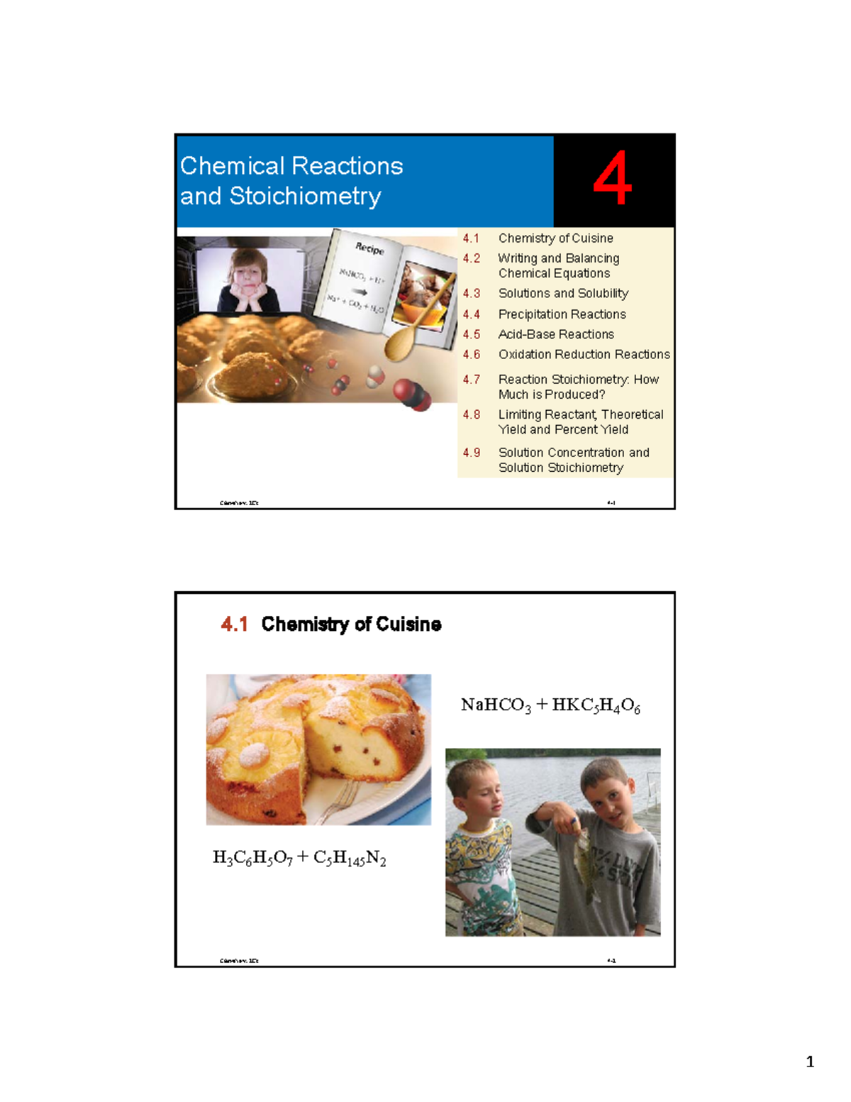 CH04 Tro 2Ce PPT - 4 Chemical Reactions and Stoichiometry Chemistry ...