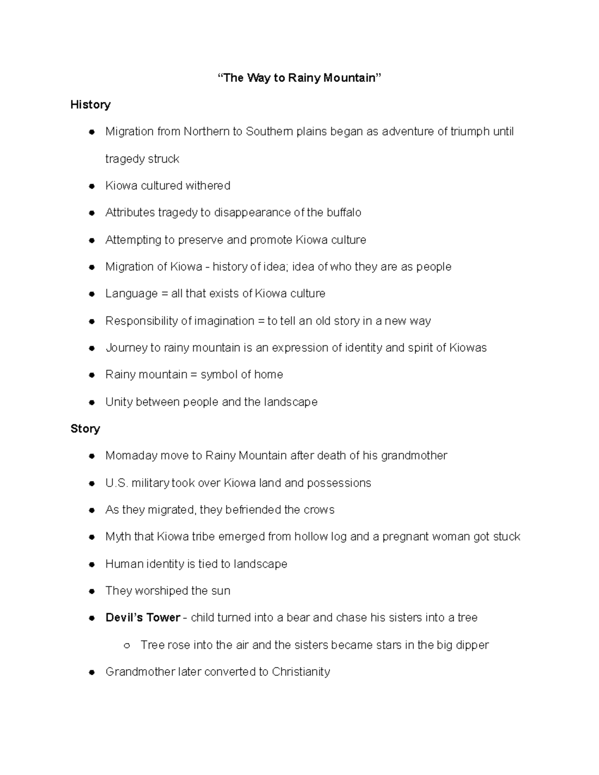 Native American Literature Notes Week 6 The Way To Rainy Mountain native-american-literature-notes-week-6-the-way-to-rainy-mountain