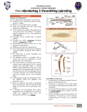 Micropara UWU - LEC NOTES - FLOW OF MICROBIOLOGY AND PARASITOLOGY TRANS ...