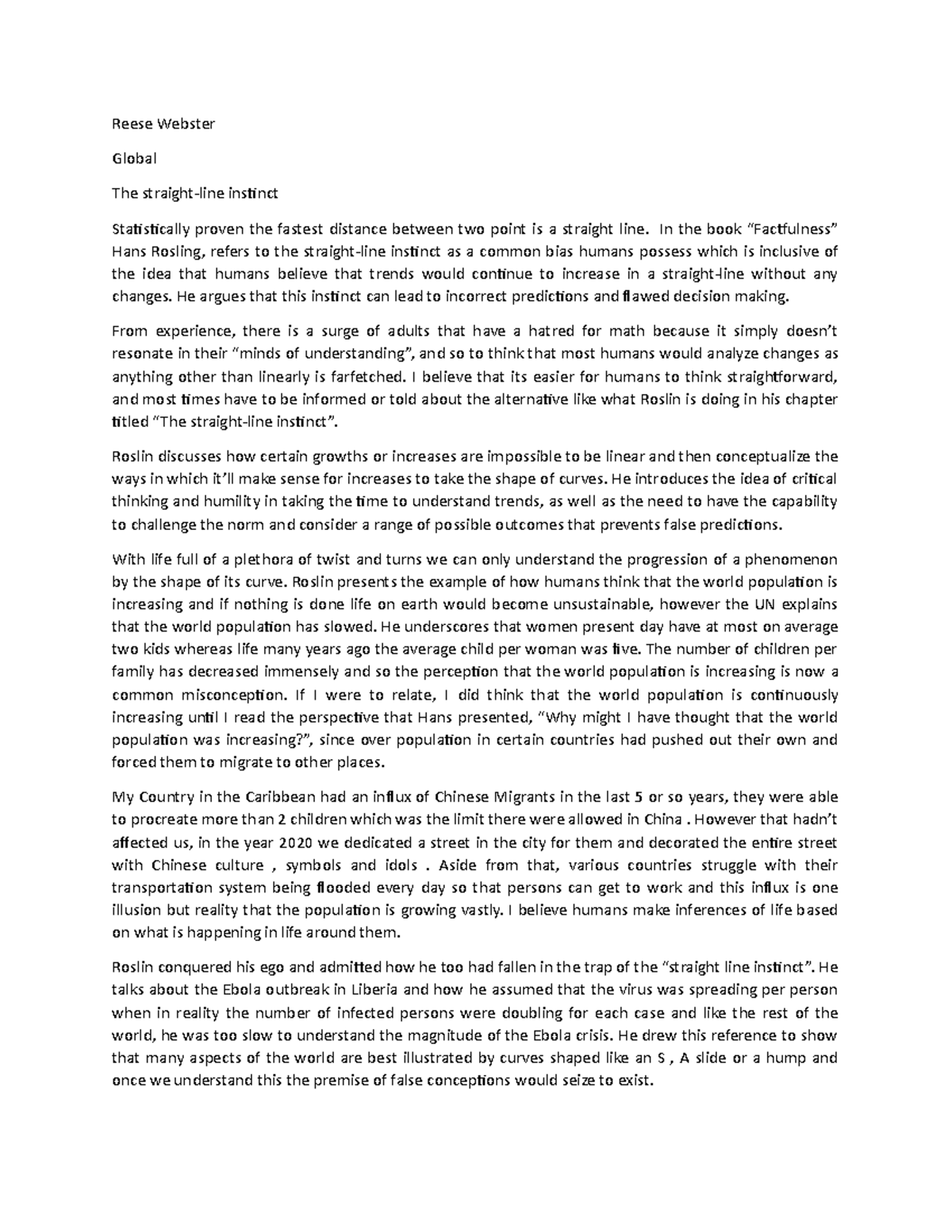 The straightline instinct - Reese Webster Global The straight-line ...