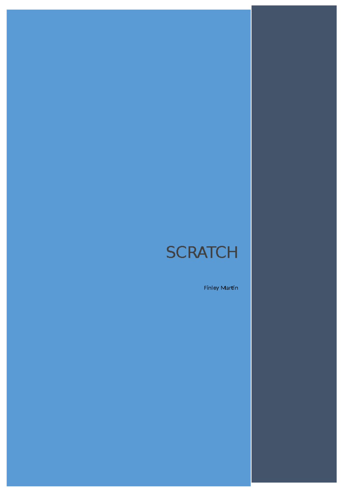 Scratch Reference - SCRATCH Finley Martin Sequence ####### A sequence ...