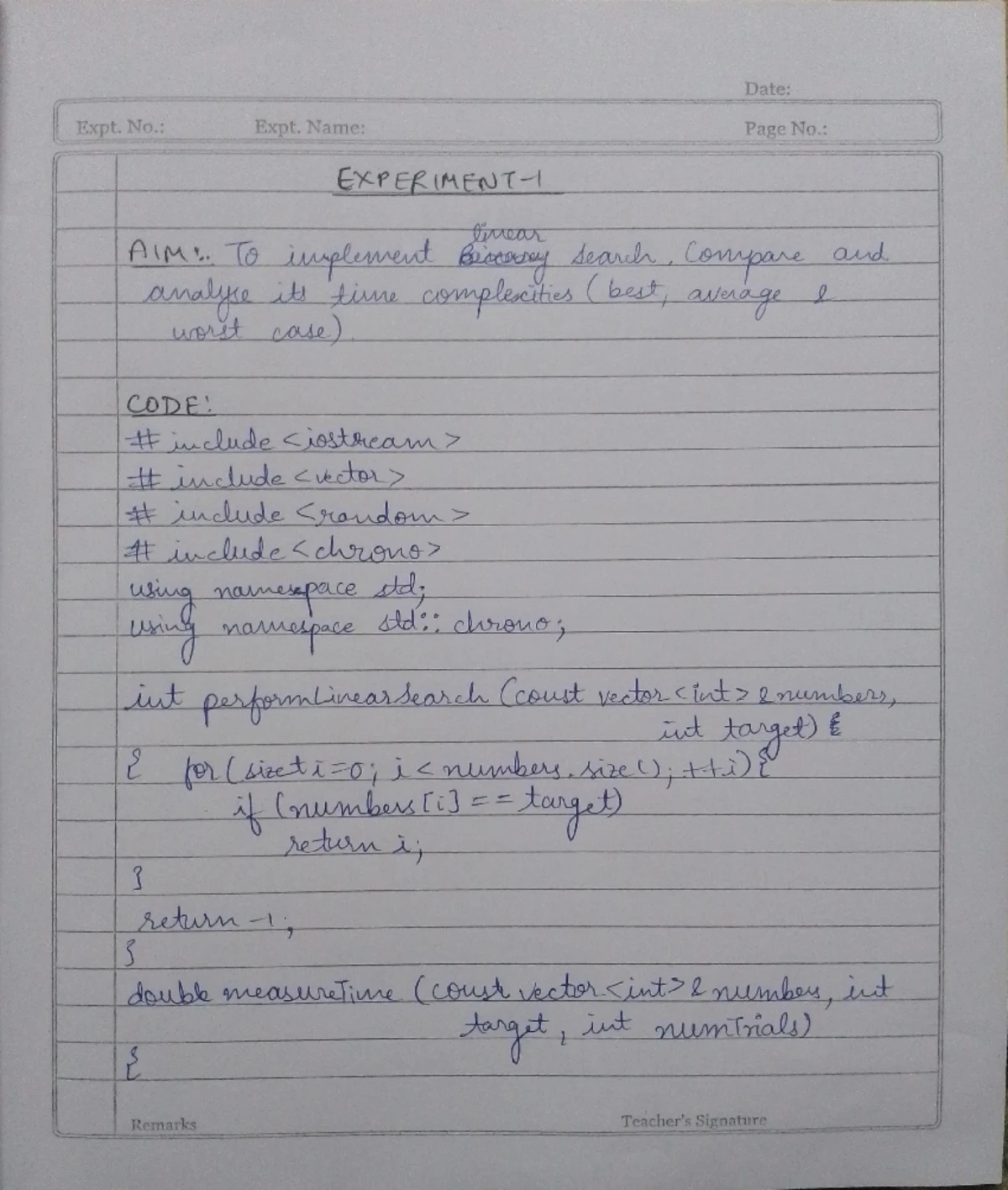 Daa Cover Page First Page Algorithms Design Algorithms Design And Analysis Lab Etcs 351