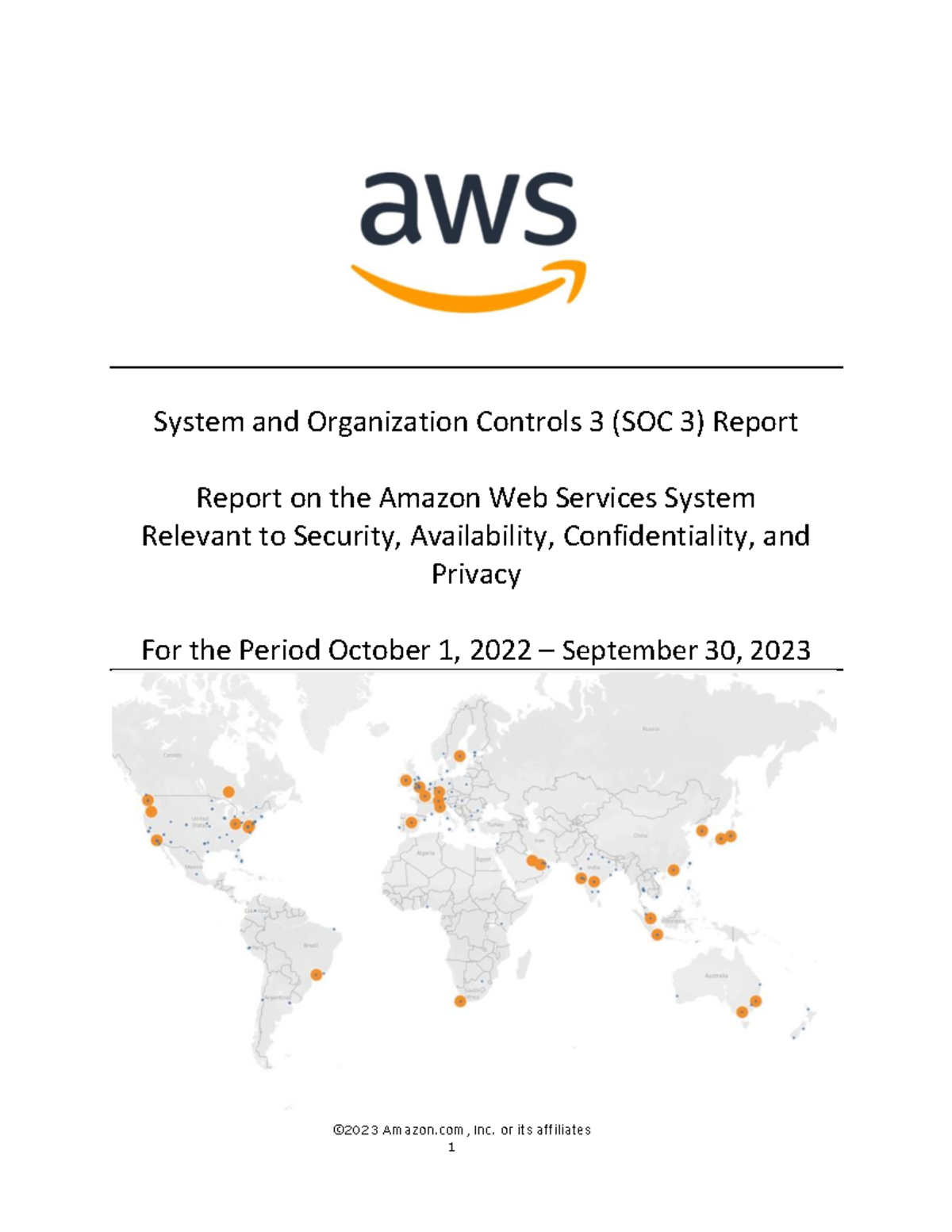 AWS SOC3 - aaa - ©20 23 Amazon, Inc. or its affiliates System and ...