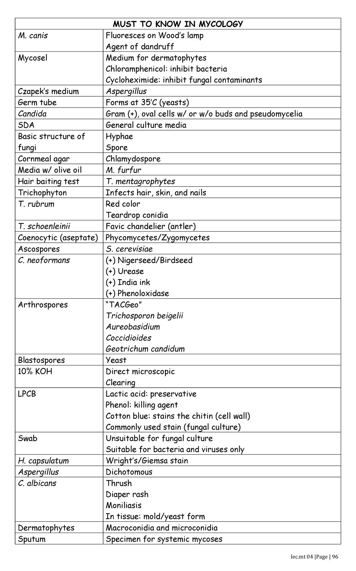 385041975 5 Mycology and Virology - Warning: TT: undefined function: 32 MUST TO KNOW IN MYCOLOGY ...