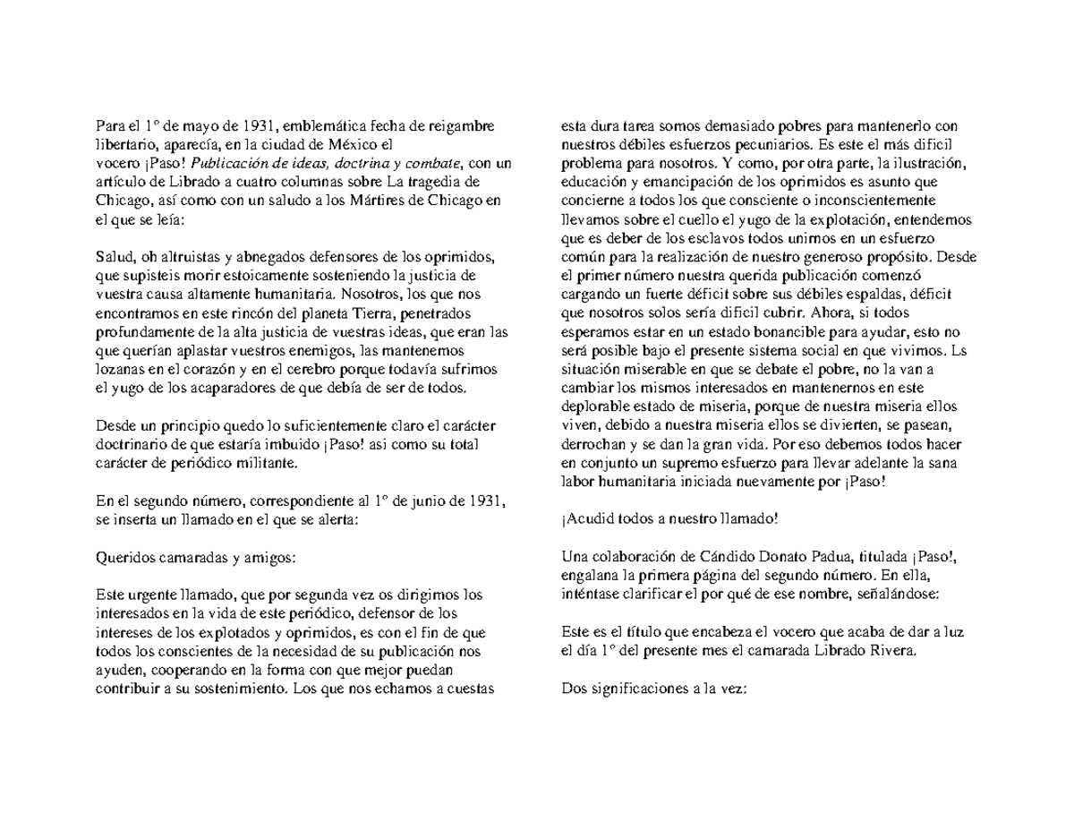 Librado rivera 1 mayo - Temas De Historia De La Educación Contemporánea ...