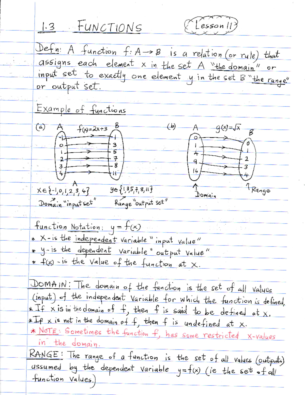 MAT111 - Lesson 11 - Past lecture slides - Futn c-roNs lesso^ ll qndan ...