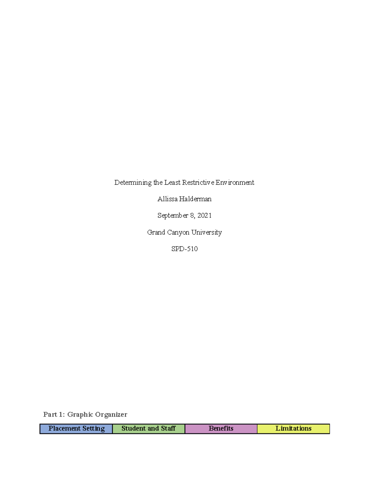 Determining the Least Restrictive Environment - Individualized education is provided to help ...