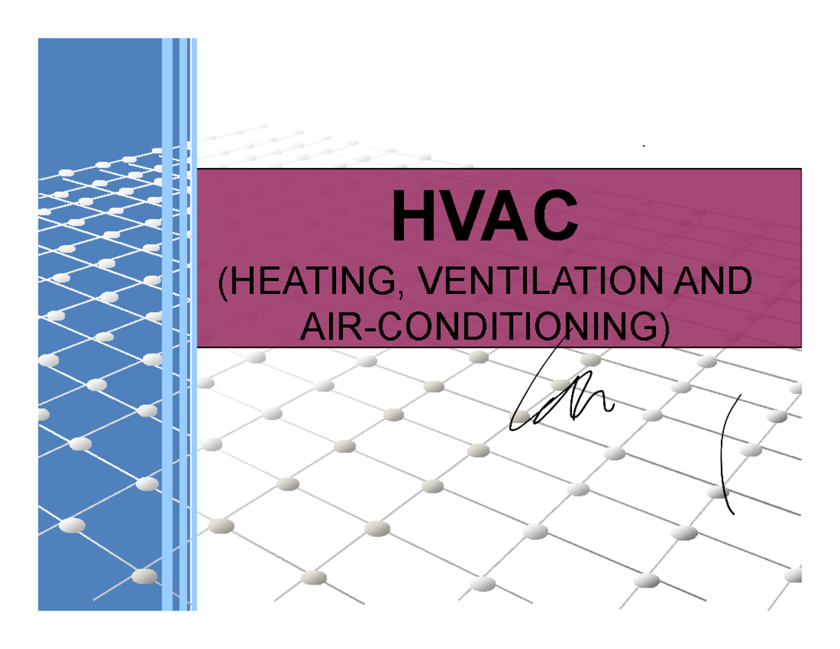 HVAC - Plumbing - HVAC (HEATING, VENTILATION AND AIR-CONDITIONING) 1.1 ...