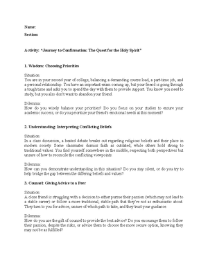 Activity Confirmation Quino - Name: Quino, Jermin Van D. Section: 60150 ...