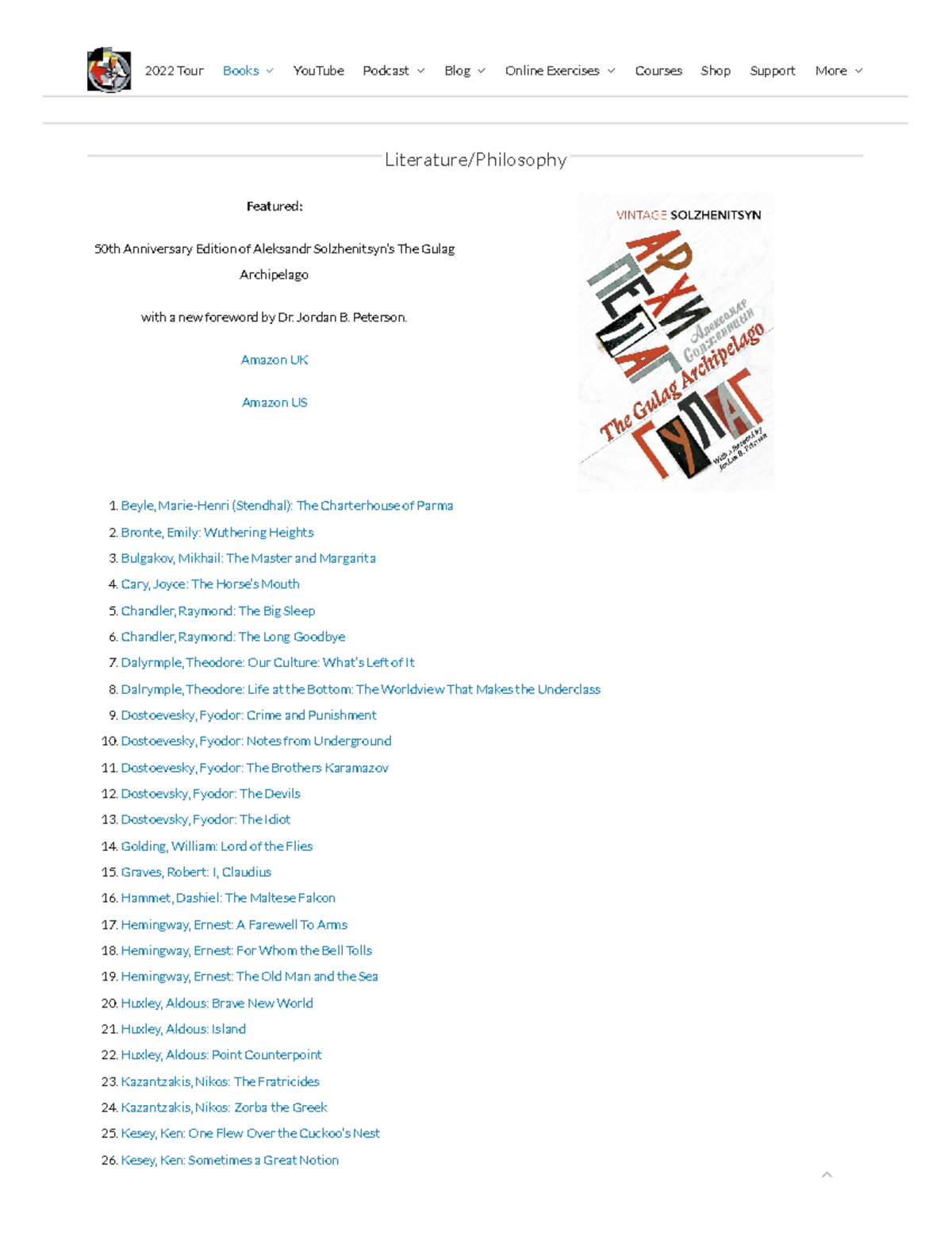 Jordan Peterson Great Books - The Wayback Machine - - Studocu