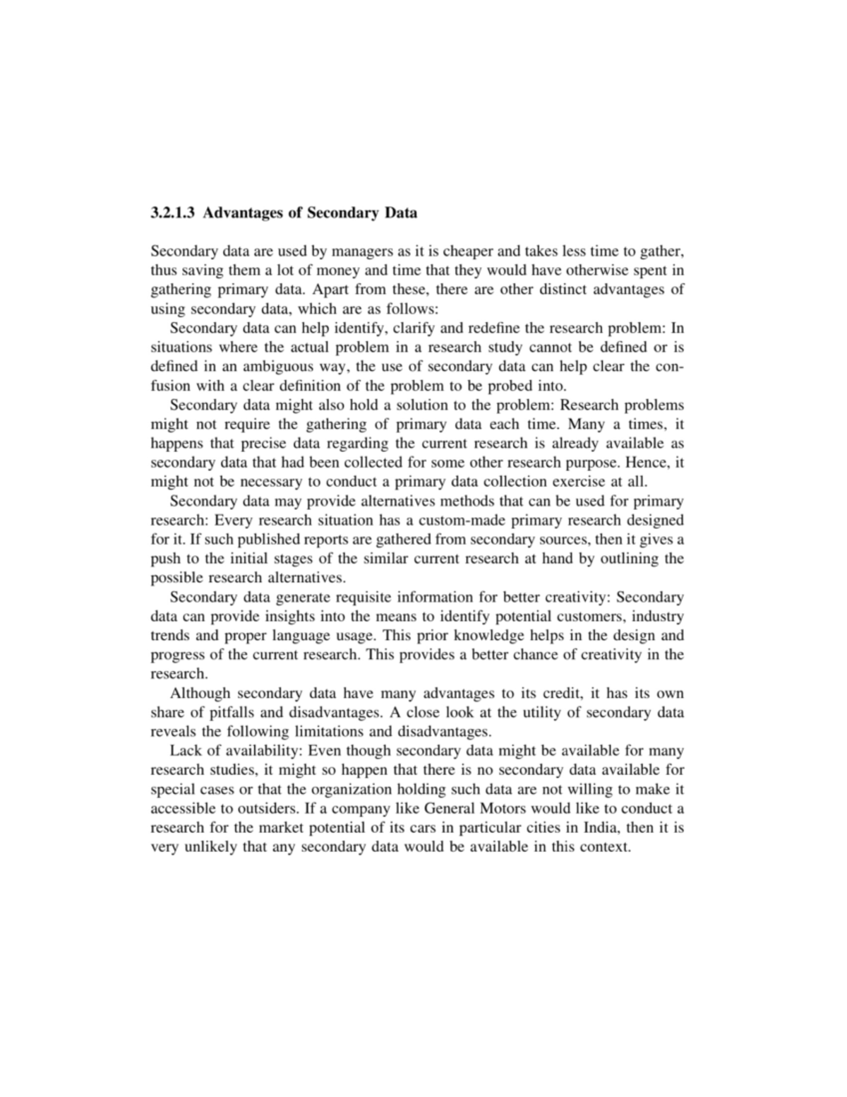 Advantages of secondary data - Business Research - Studocu