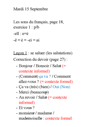 LC2401 French 1 - Student book (part 1) - General information and ...