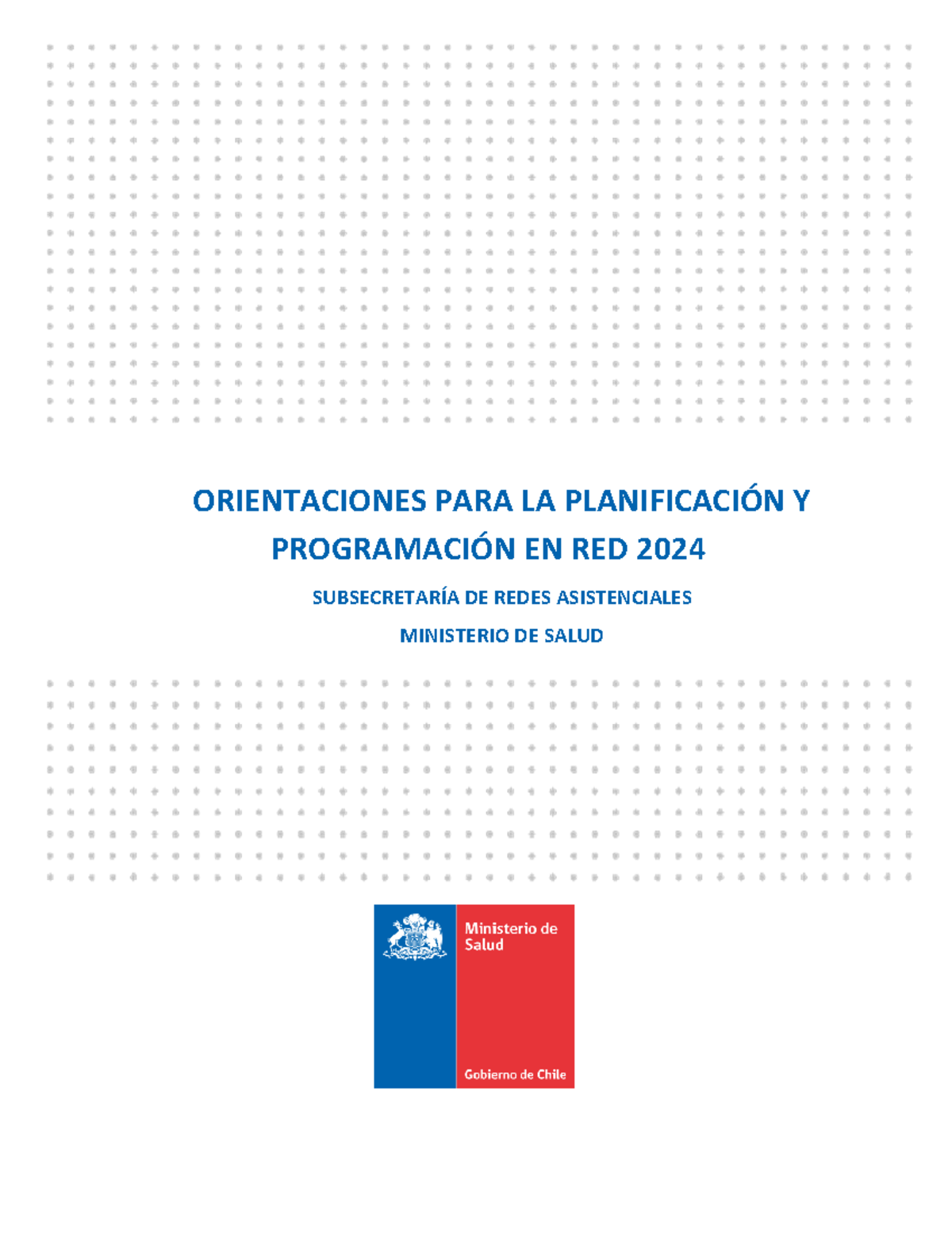 Orientaciones para la Planificacion en Red 2024 - ORIENTACIONES PARA LA ...