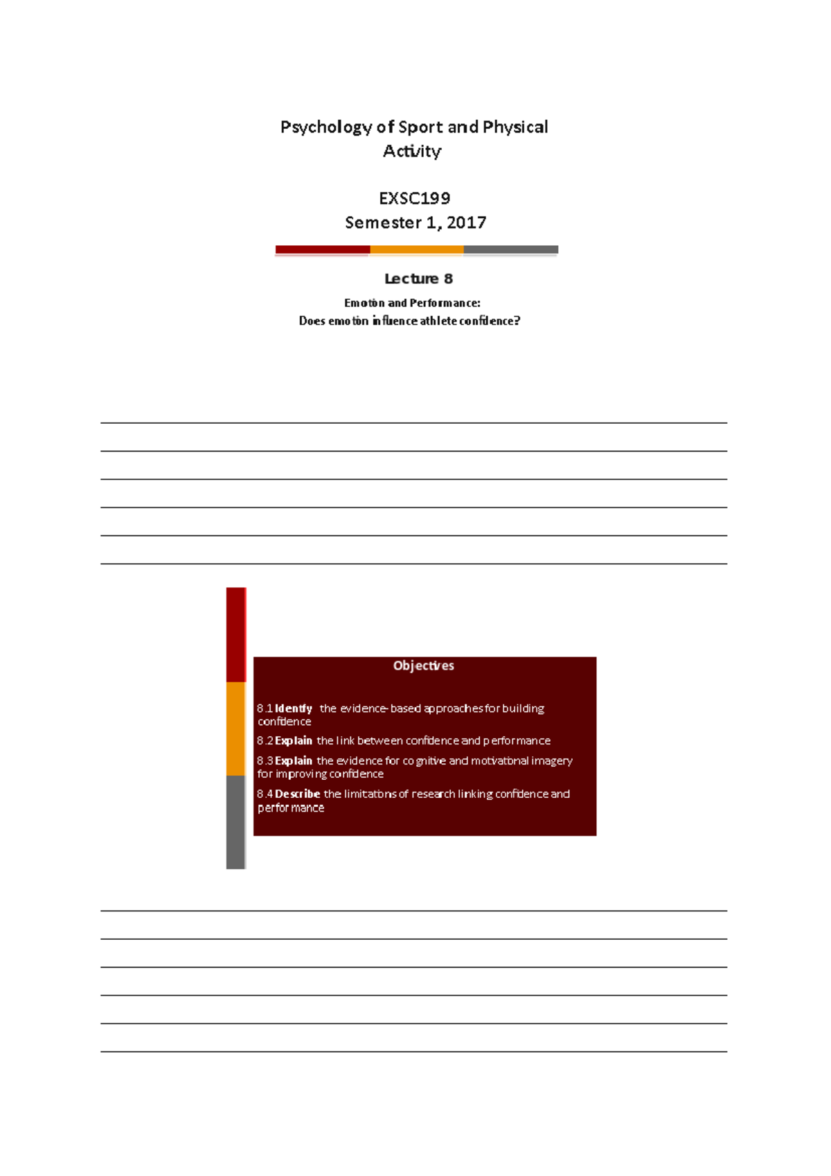Lecture Slides Week 8 Word Document - - Studocu