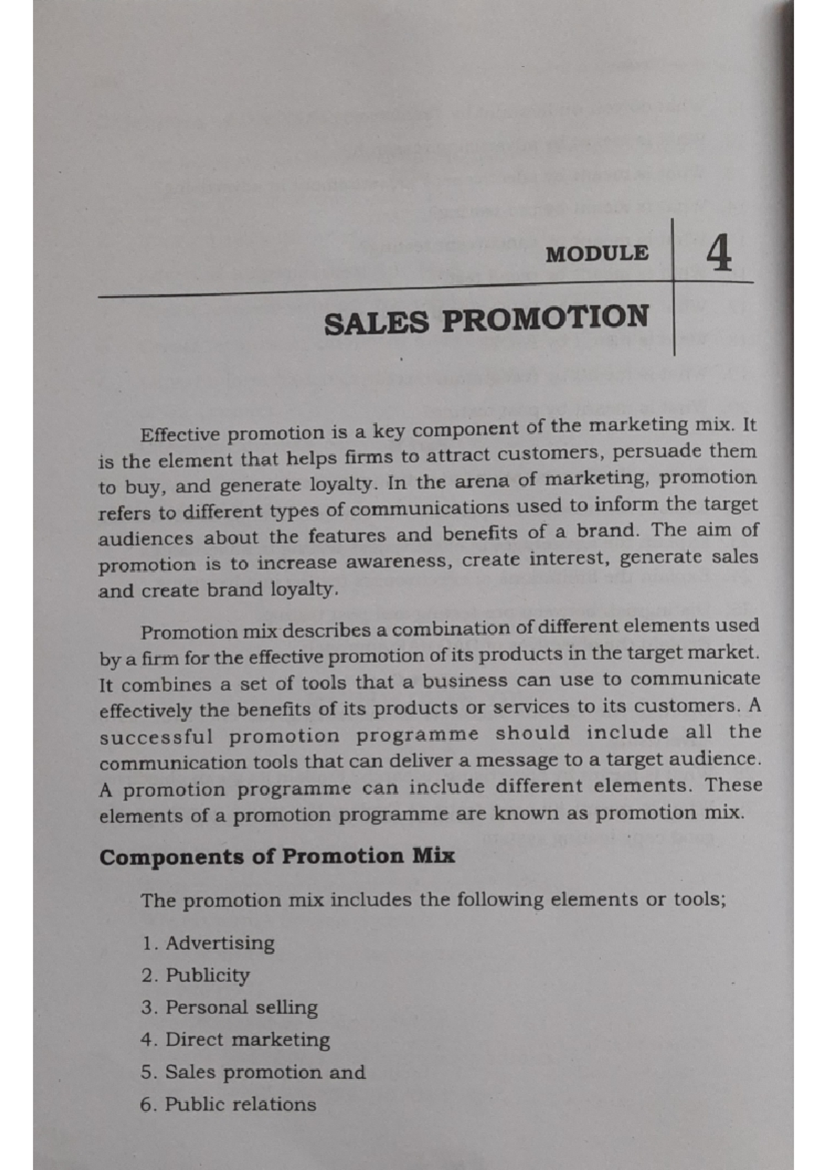 Module 4 Sales Promotion - Advertisement and sale management - Studocu