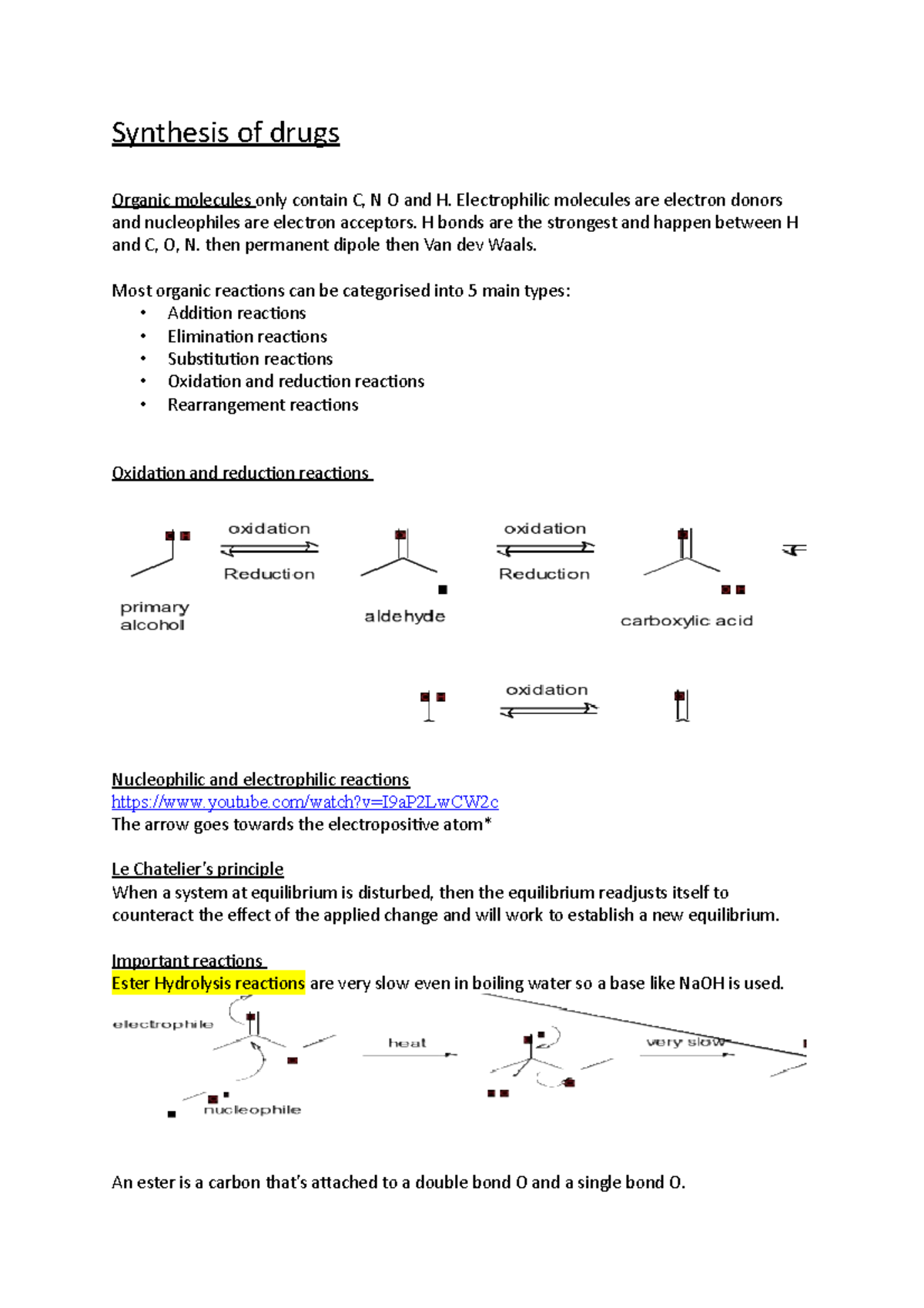 3. Synthesis of drugs - Synthesis of drugs Organic molecules only ...