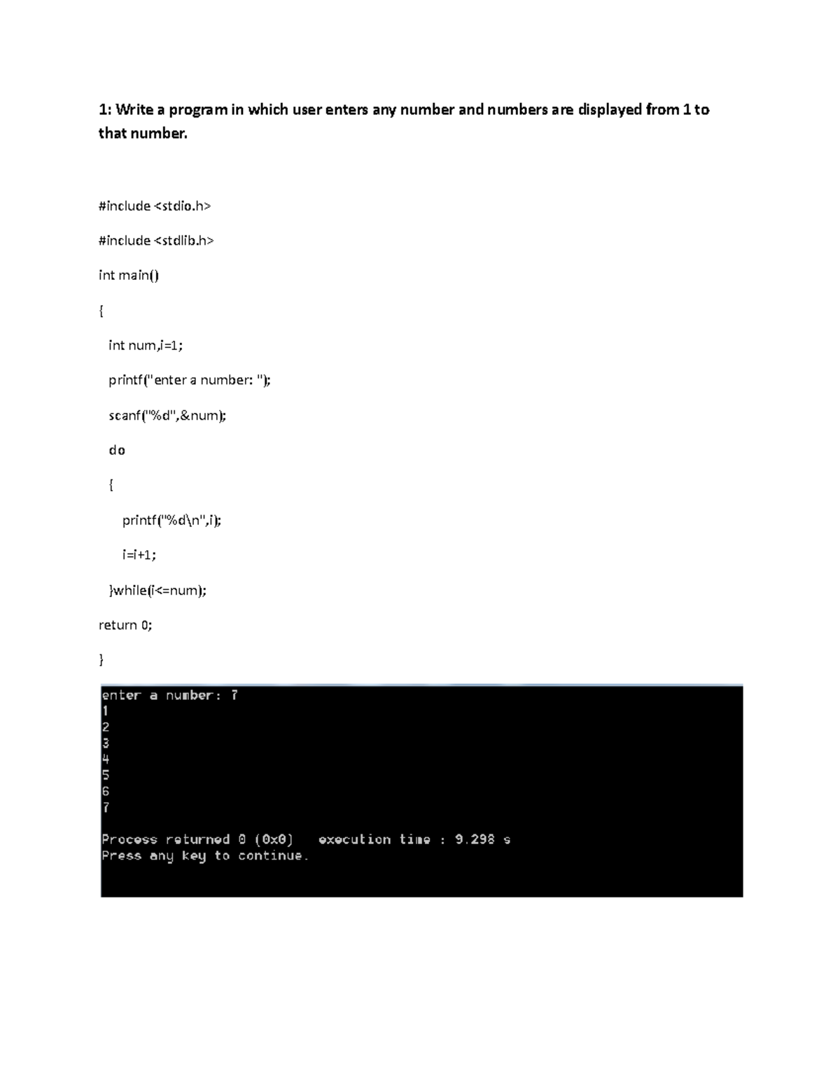 Mmajid programs - 1: Write a program in which user enters any number ...