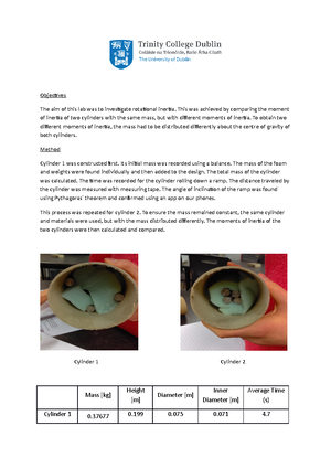 Ballistic Pendulum lab report - Ballistic Pendulum PHYS 215, T 3pm ...