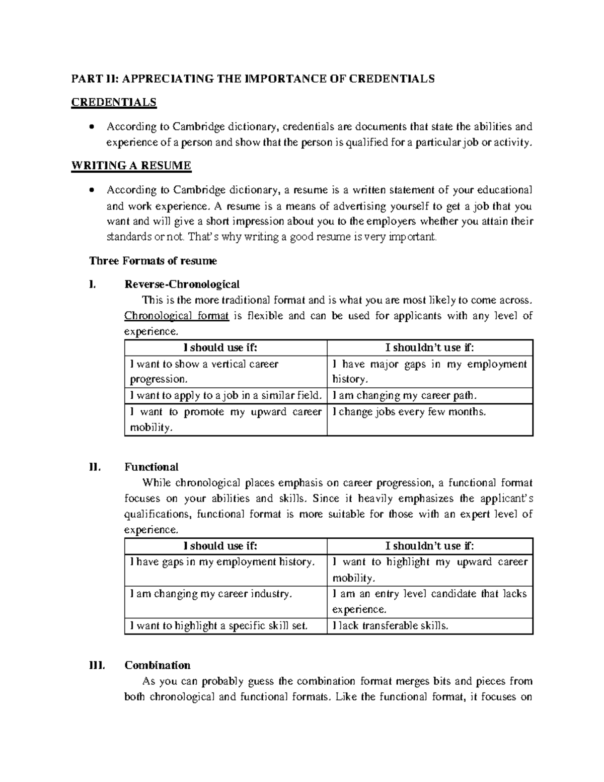 Week 003 Appreciating the Importance of Credentials - PART II ...