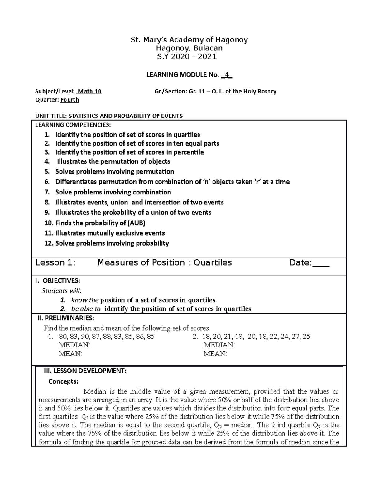 Math-10-4th-Quarter-Learning-Module-No.-4-Lessons-1-7 - St. Mary’s ...