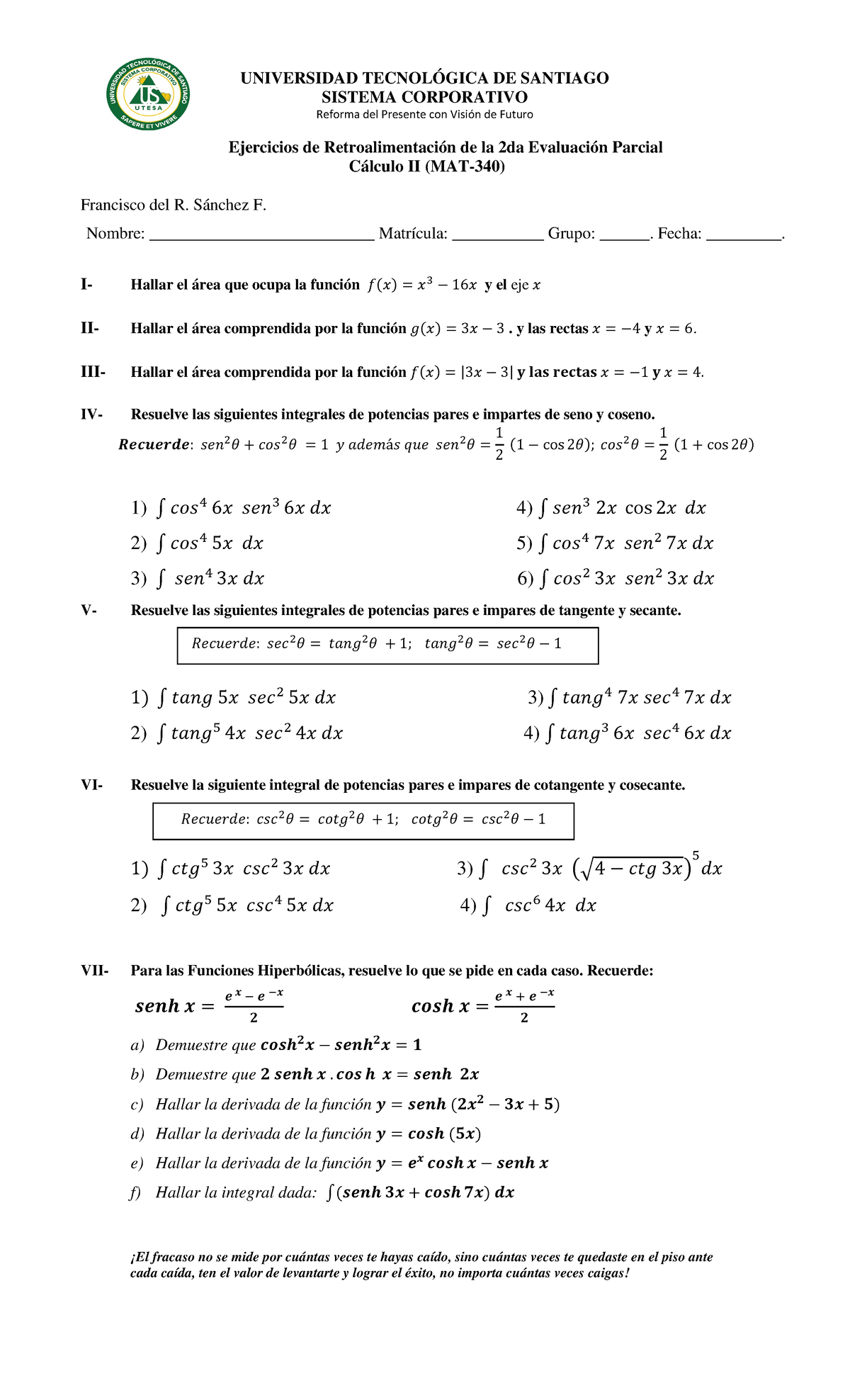 Práctica 2da Evaluación Parcial Universidad Tecnológica De Santiago