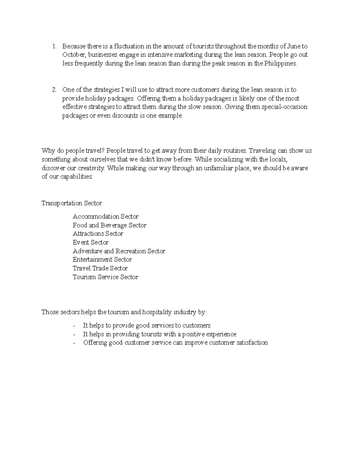 Lean Season - qwe - Because there is a fluctuation in the amount of ...