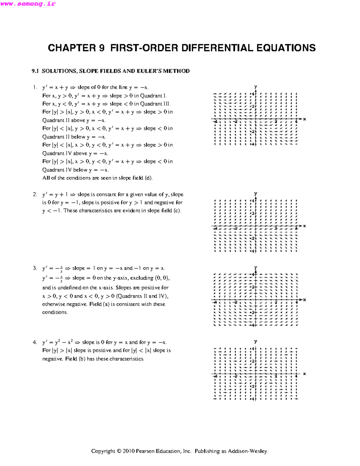 Calculus CH9 solution - 學習資源 - CHAPTER 9 FIRST-ORDER DIFFERENTIAL ...