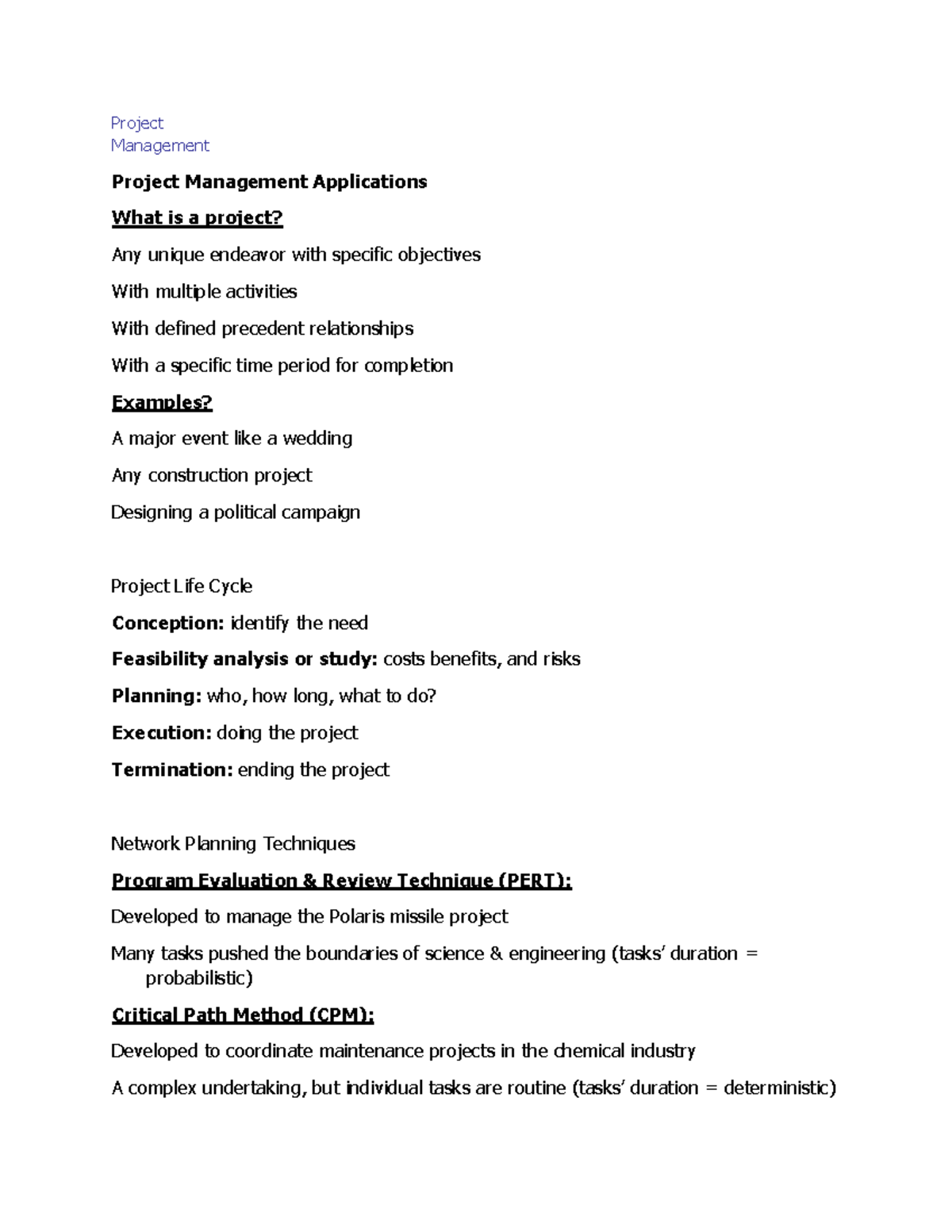 Project management - Project Management Project Management Applications ...