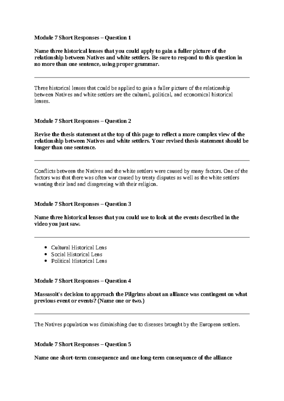 Mod 7 Short Responses - Module 7 Short Responses – Question 1 Name ...