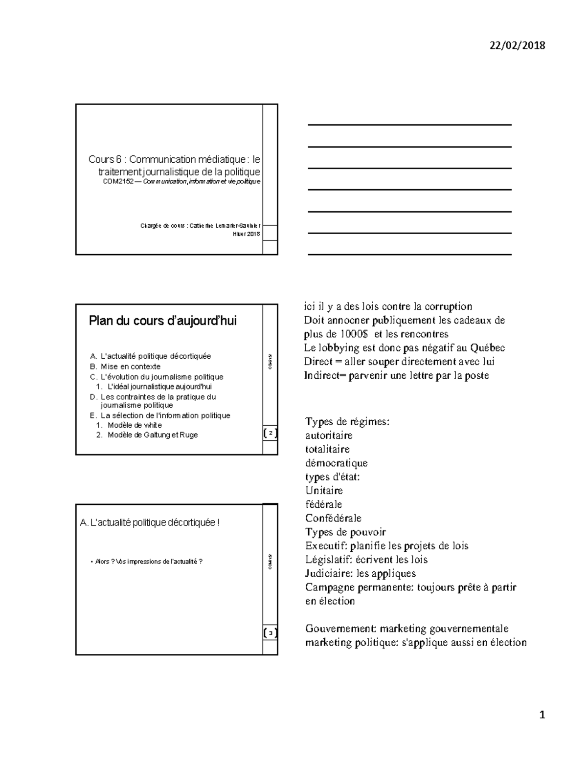 Cours 6 - Warning: TT: undefined function: 32 Warning: Unimplemented annotation type - Studocu