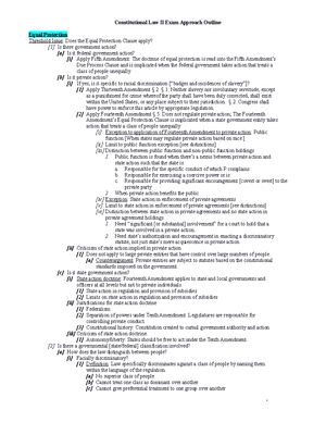 The basics - con law prewrites - CON LAW THE BASICS For every argument ...