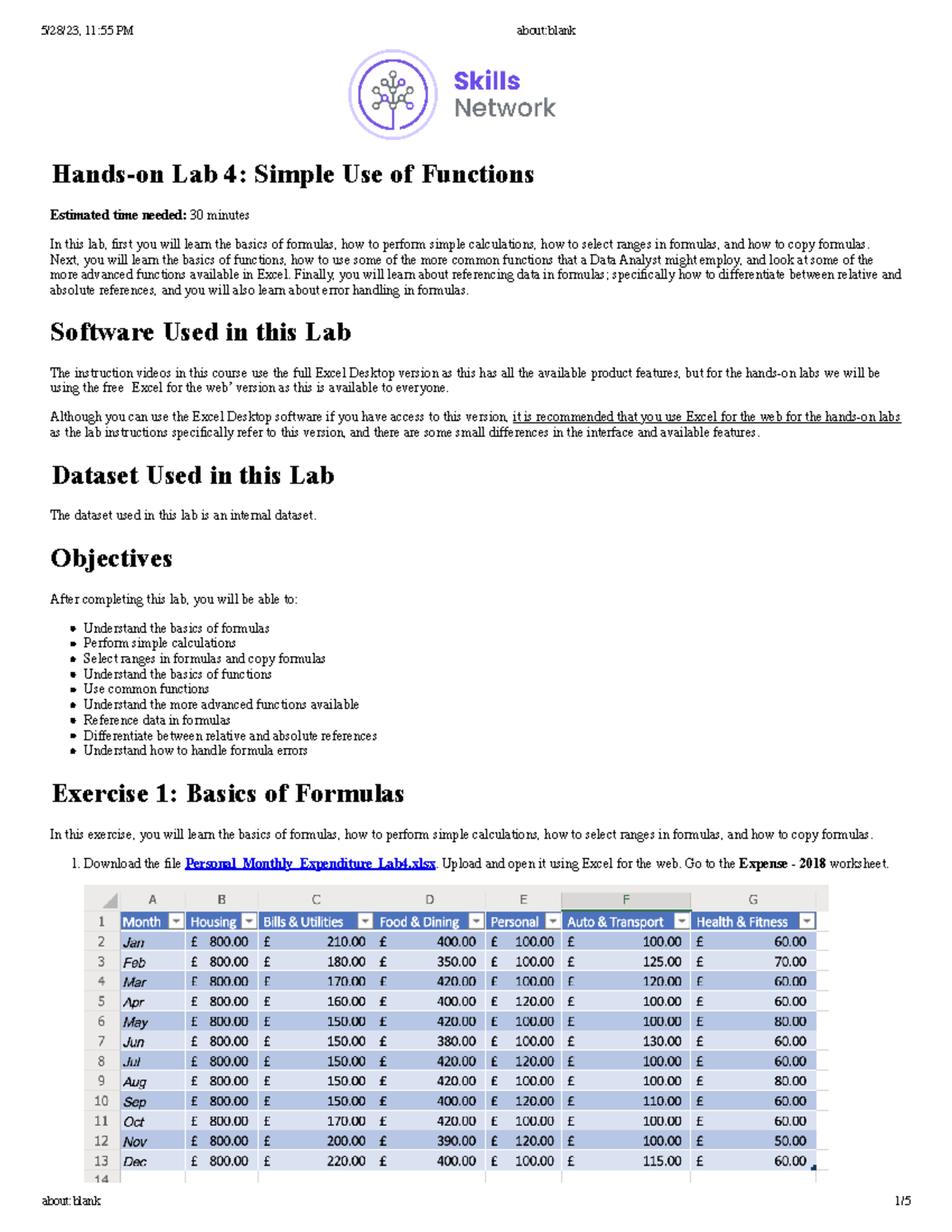 Plugin 2 - Hands-on Lab 4: Simple Use of Functions Estimated time ...