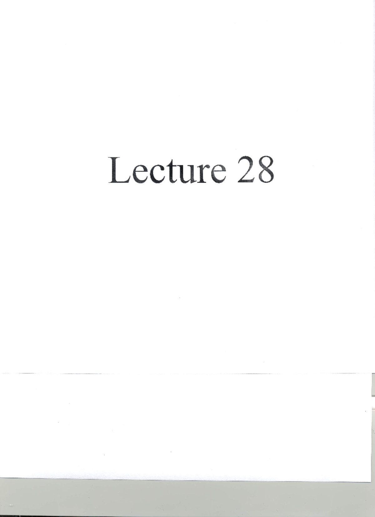 Lecture 28 - math 101 - Studocu