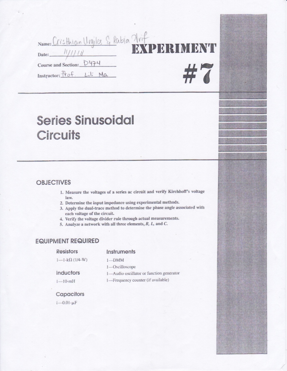 Lab7 - Lab Report - CET 3525 - Studocu