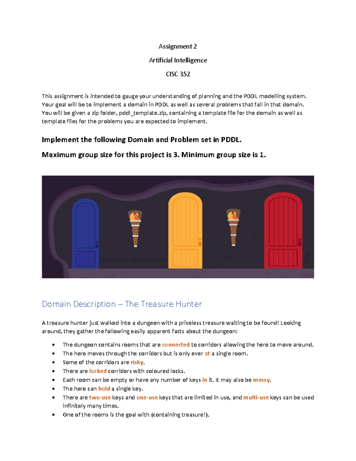 A2 - AI Assignment 2 - Assignment 2 Artificial Intelligence CISC 352 ...