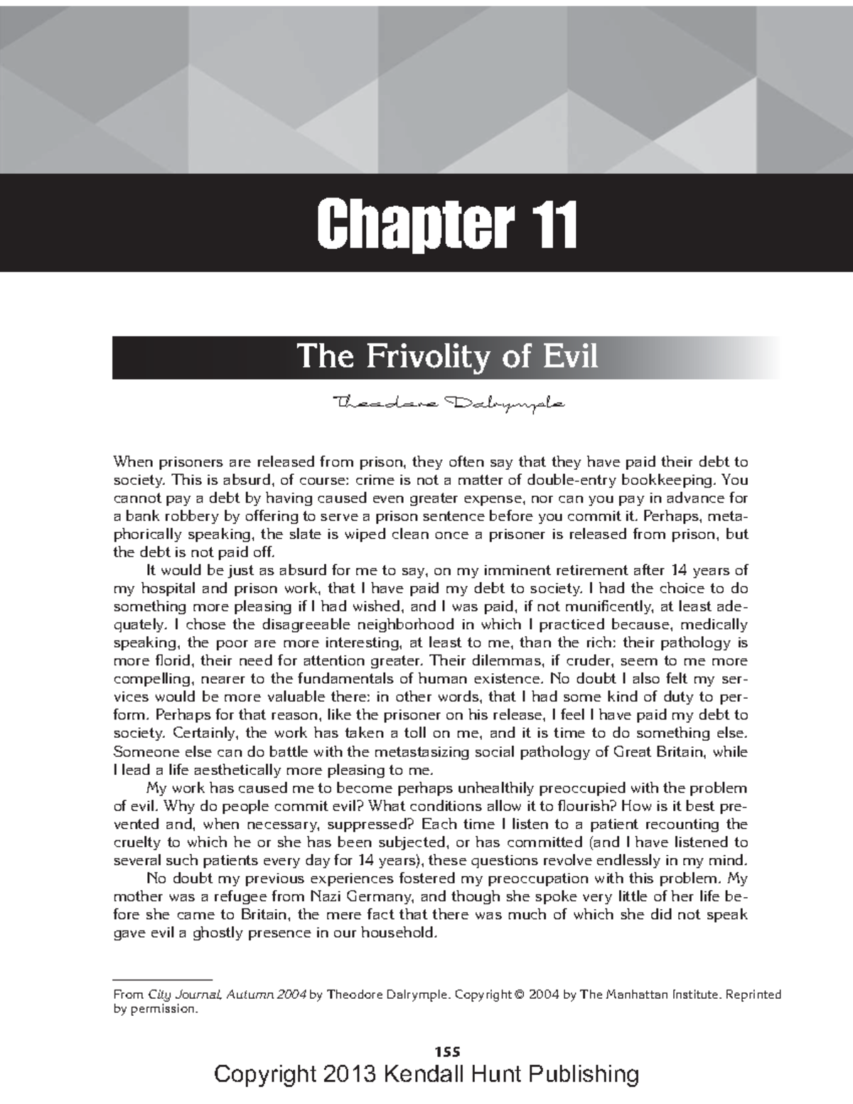 Chapter 11updated - Reading assignment - 155 Chapter 11 The Frivolity ...