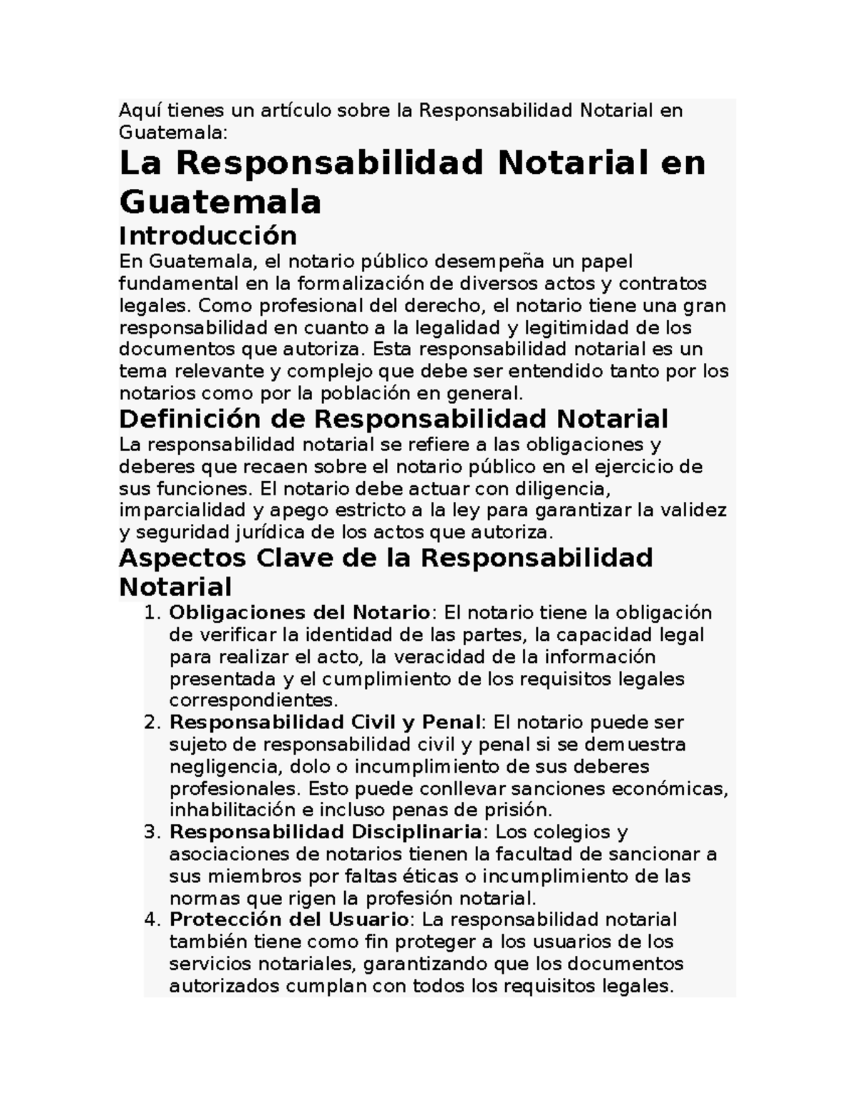 Aquí tienes un artículo sobre la Responsabilidad Notarial en Guatemala ... Aquí tienes un artículo sobre la Responsabilidad Notarial en Guatemala ...