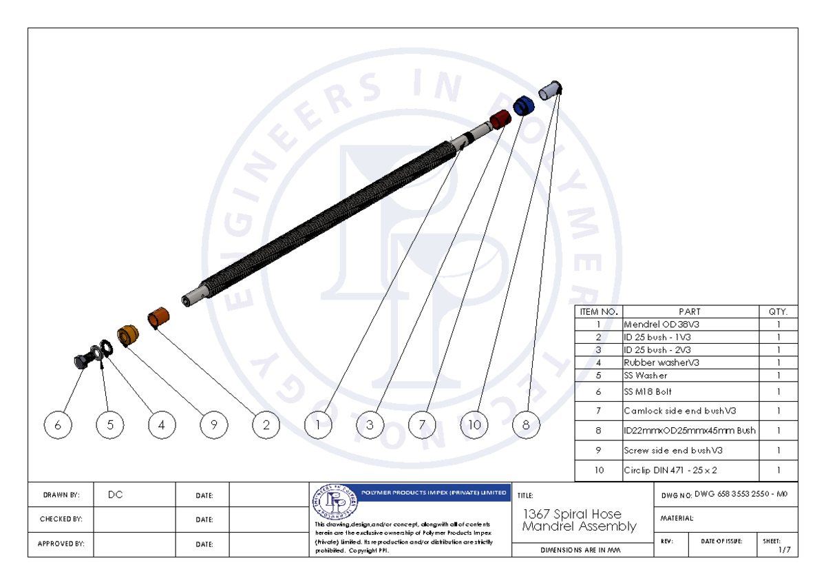 2550 Spiral Hose Mandrel - E N G I N E E R S I N P O L Y M E R T E C H ...