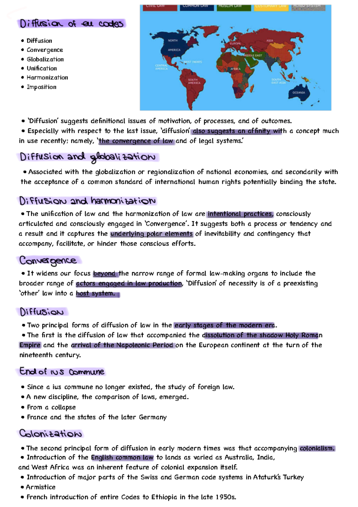 Comparative law OCT 19th - Diffusion Convergence Globalization ...