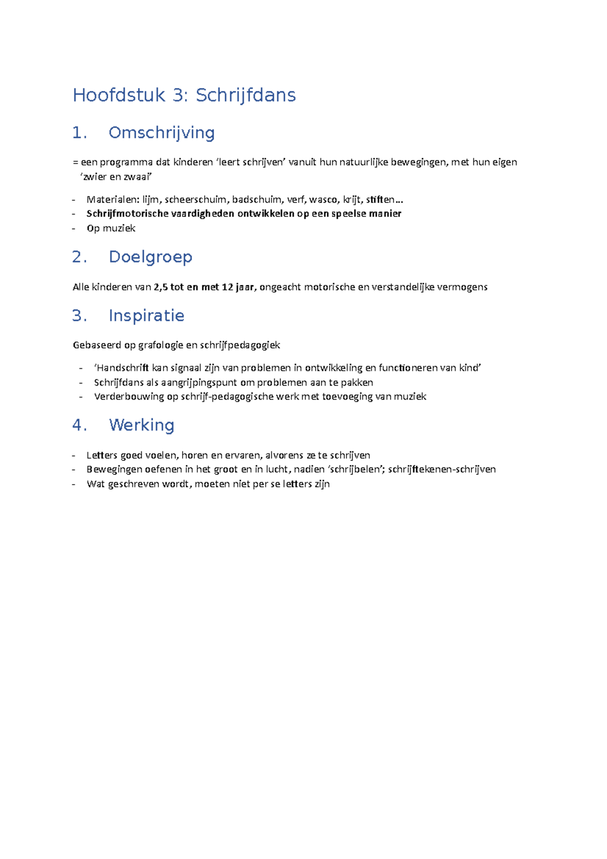 Hoofdstuk 3 Schrijfdans - krullenbol - Hoofdstuk 3: Schrijfdans 1 ...