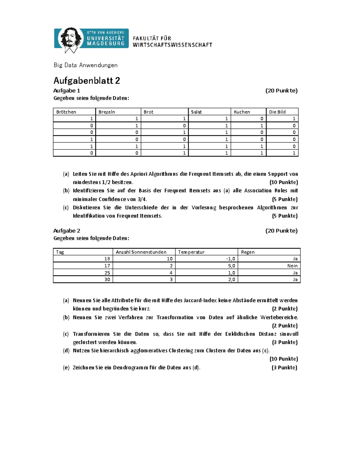 Aufgabenblatt 02 - Mitschriften Übung 02 - Warning: TT: undefined function: 32 Warning: TT ...