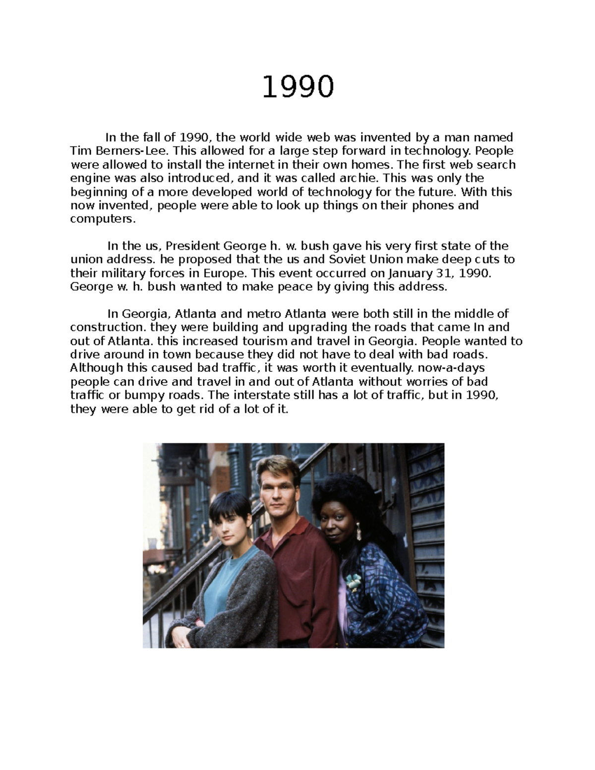 1990 - sjcnjvjvjvnsvvn. - 1990 In the fall of 1990, the world wide web ...